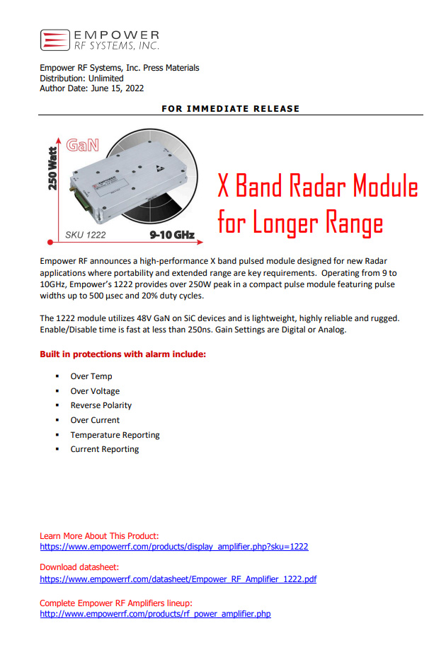 Empower RF Systems, Inc. from RFMW